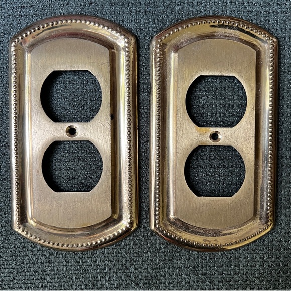 Vintage | Accents | Vintage Brass Outlet Plates Covers | Poshmark